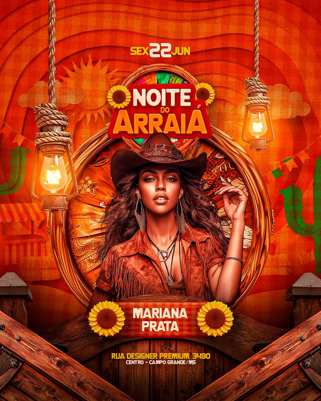 PSD FESTA JUNINA - NOITE DO ARRAIÁ - Plataforma Designer Premium