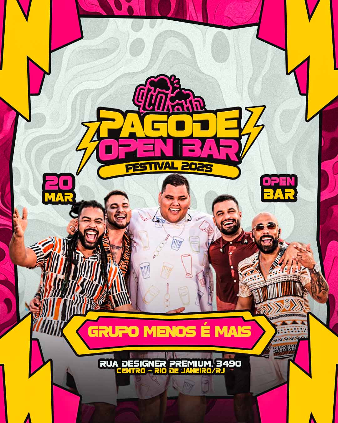 PSD PAGODE OPEN BAR - Plataforma Designer Premium