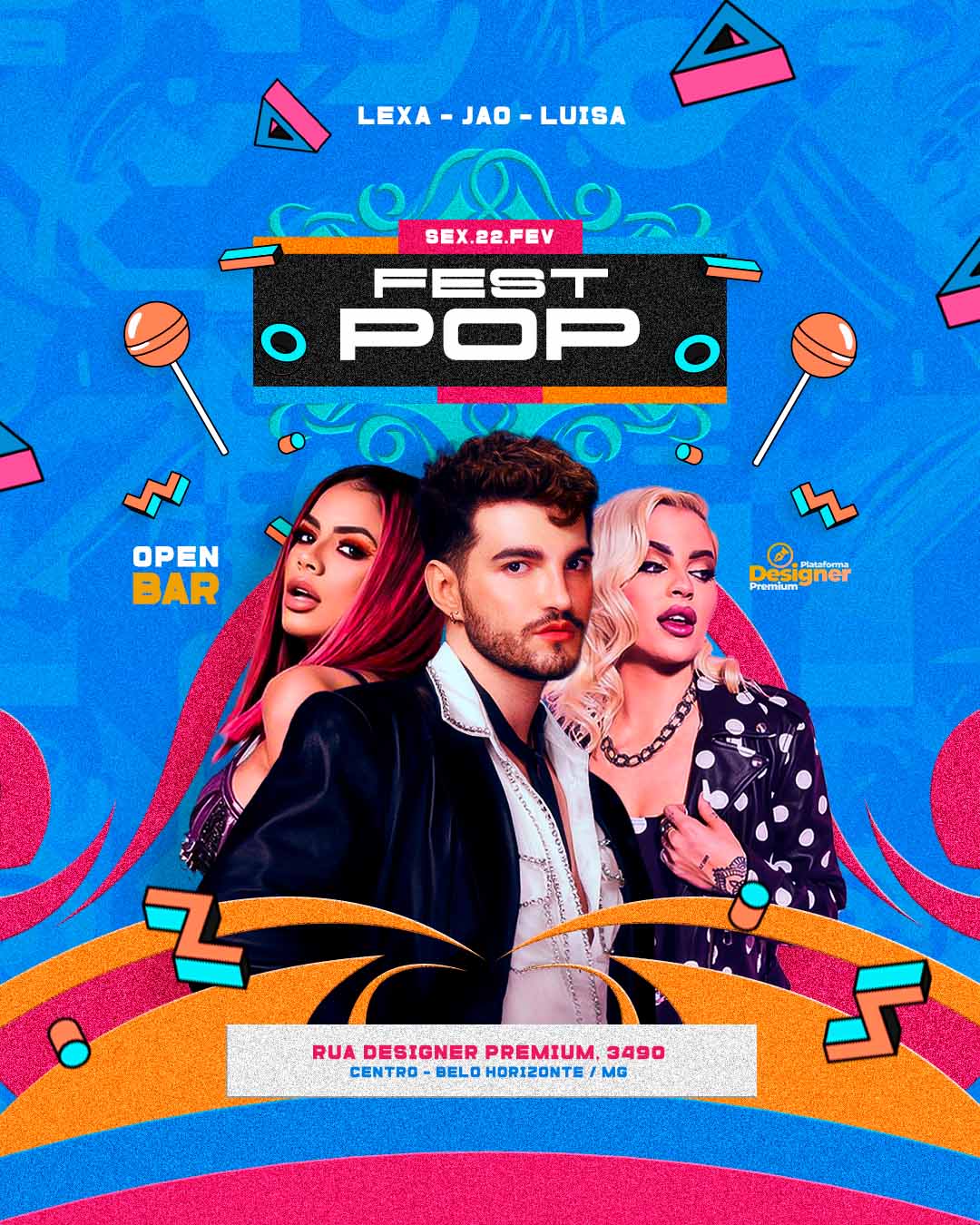 PSD FEST POP - Plataforma Designer Premium