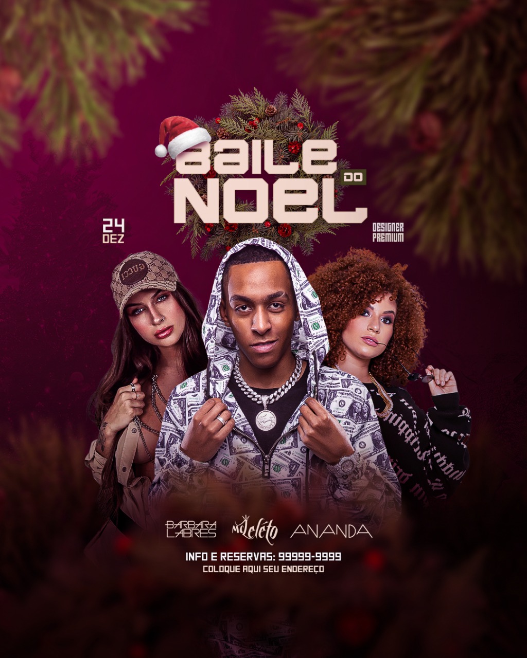 PSD BAILE DO NOEL - Plataforma Designer Premium