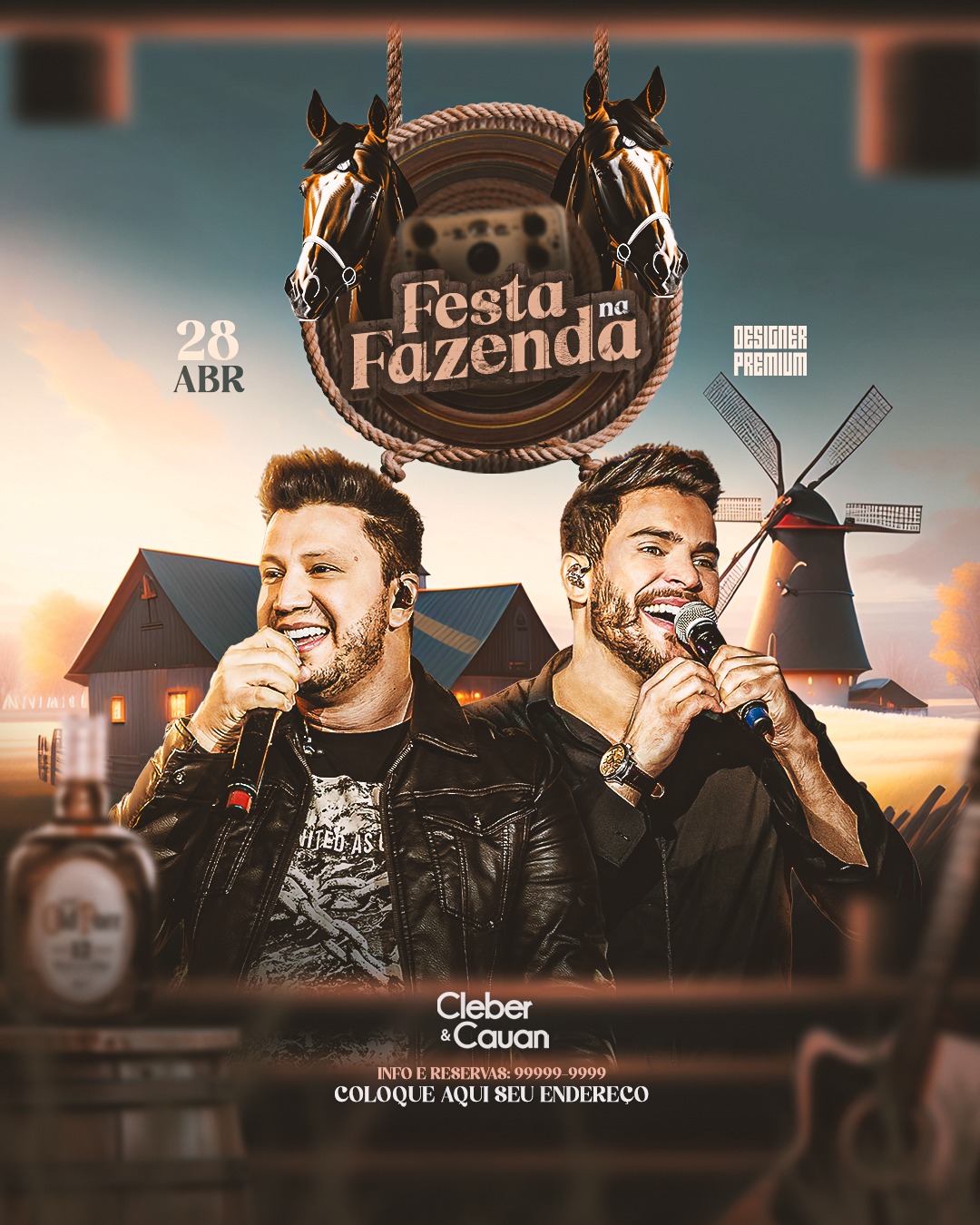 PSD SERTANEJO - FESTA NA FAZENDA - Plataforma Designer Premium