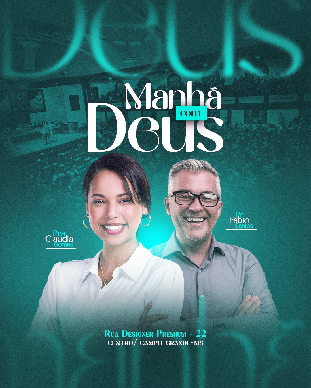 PSD MANHÃ COM DEUS - GOSPEL - Plataforma Designer Premium