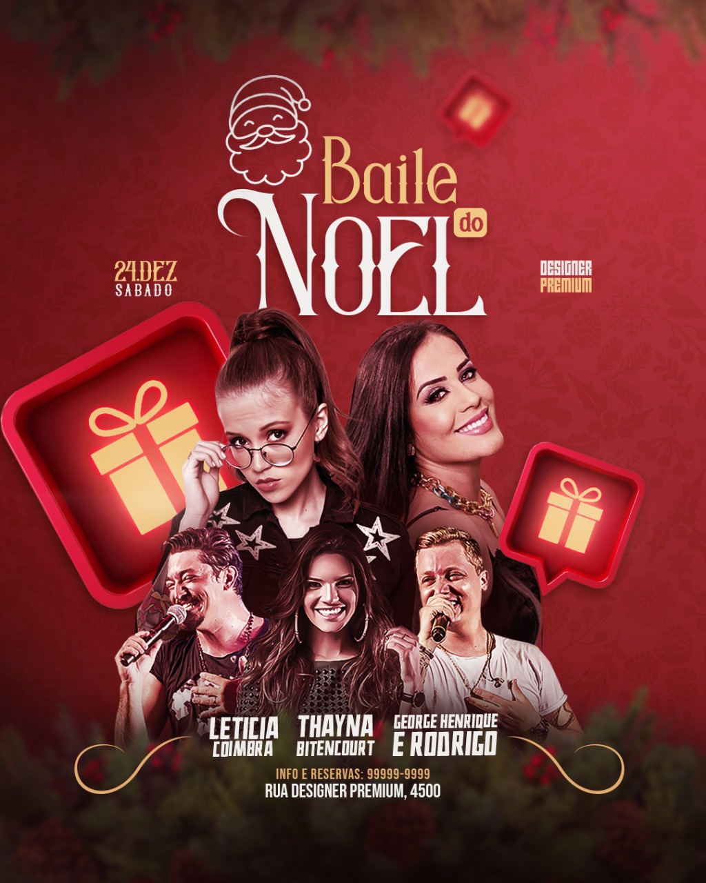 PSD BAILE DO NOEL - Plataforma Designer Premium