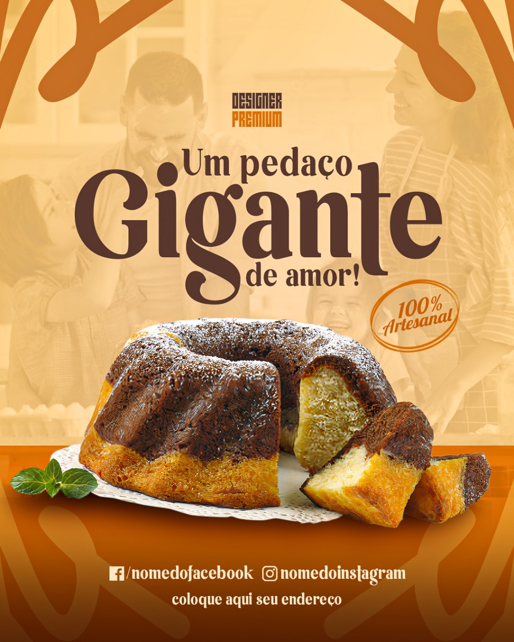 PSD BOLO CASEIRO - Plataforma Designer Premium