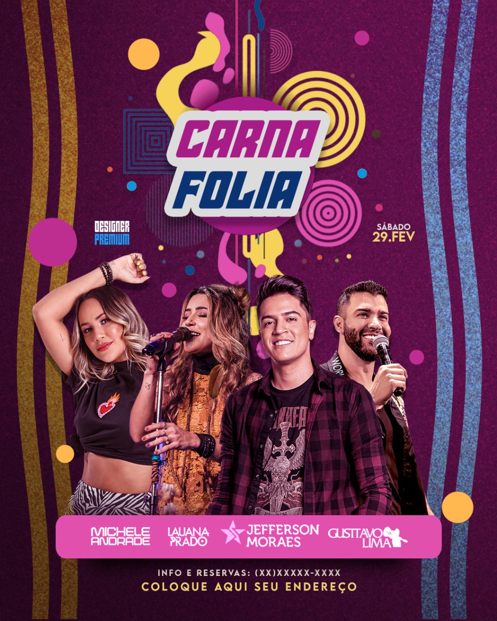 PSD CARNAVAL - CARNA FOLIA - Plataforma Designer Premium