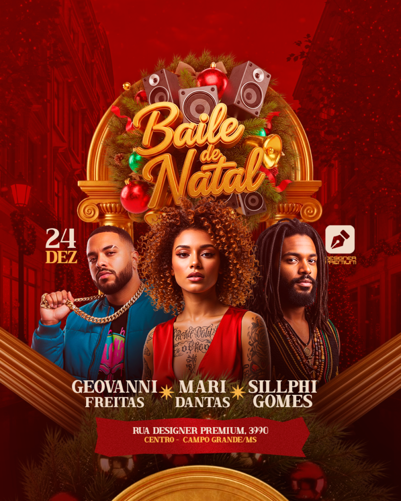 PSD BAILE DE NATAL - Plataforma Designer Premium